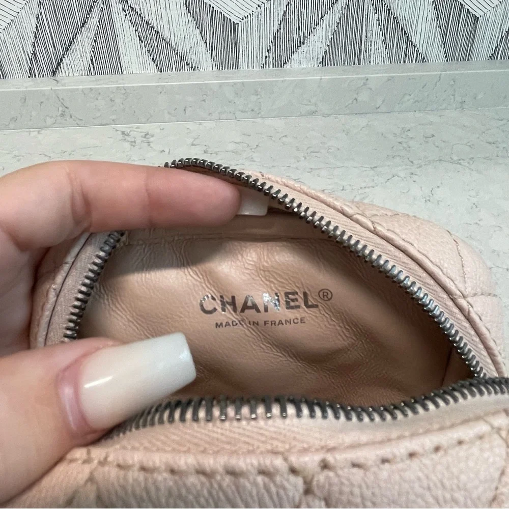 CHANEL | Bags | Chanel Light Pink Quilted Camera Case | Poshmark